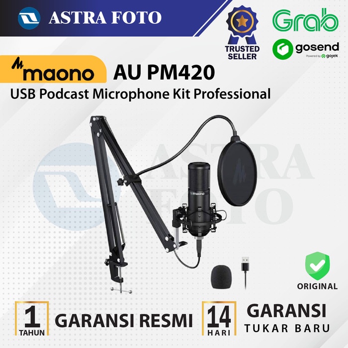 Jual Maono USB Microphone AU PM420 Podcast Microphone Kit Professional ...