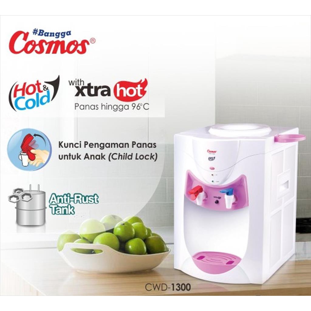 Jual Dispenser Air Cosmos Portable CWD 1300 Extra Hot & Cold | Shopee ...