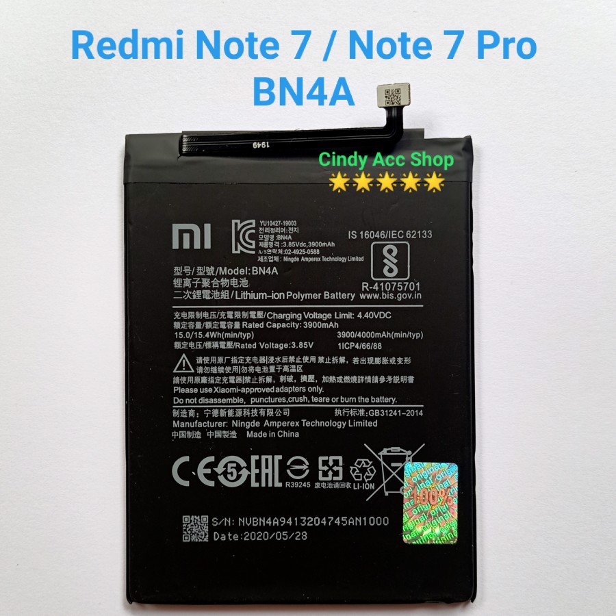 Jual Baterai Original Redmi Note 8T BN4A Original Batre Battery ...