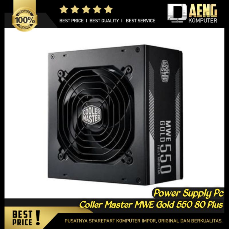Jual Power Supply Psu Power Suplay PC Gaming Coller Master MWE GOLD 550 ...