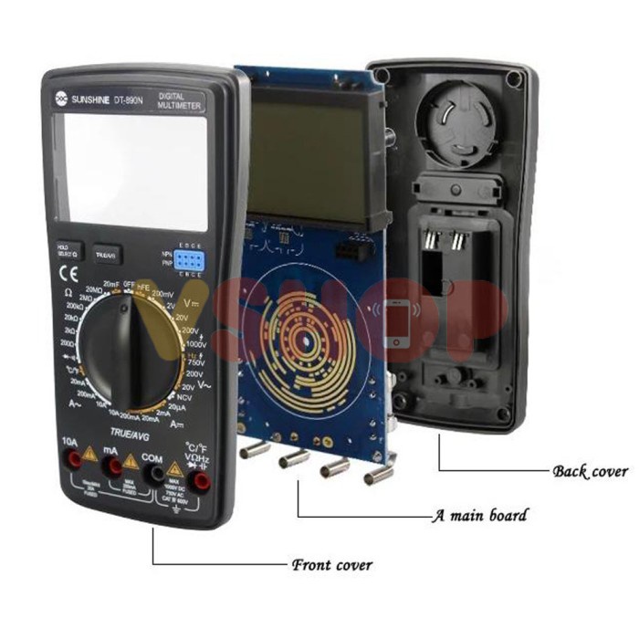 Jual Multitester Digital - Multimeter Sunshine Dt-890N | Shopee Indonesia