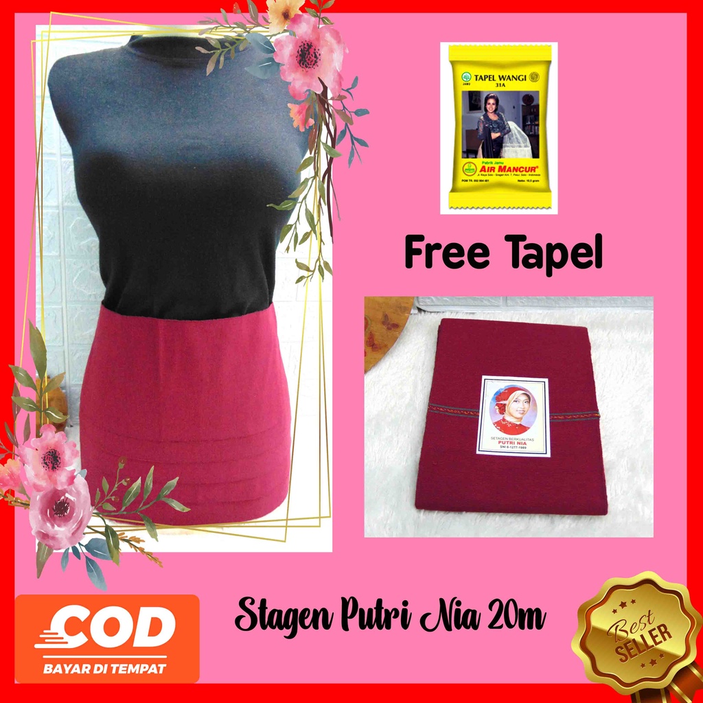 Jual FREE TAPEL [EXPORT QUALITY] Stagen Melahirkan 20m Cap Putri Nia ...