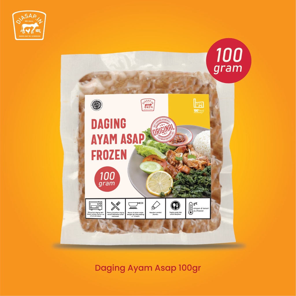 Jual SEI AYAM FROZEN 100gr / Daging Asap Ayam DIASAPIN Bandung + 1 ...