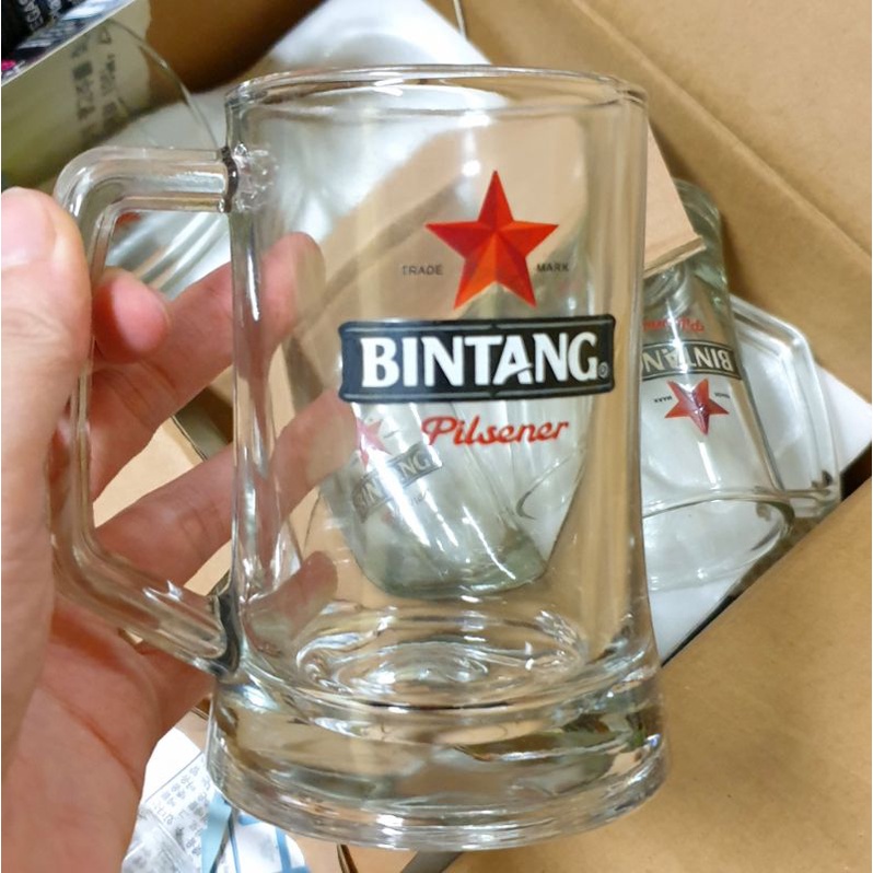 Jual Gelas Bir Bintang . Gelas minum Beer Bintang . Mug Cangkir Bintang ...