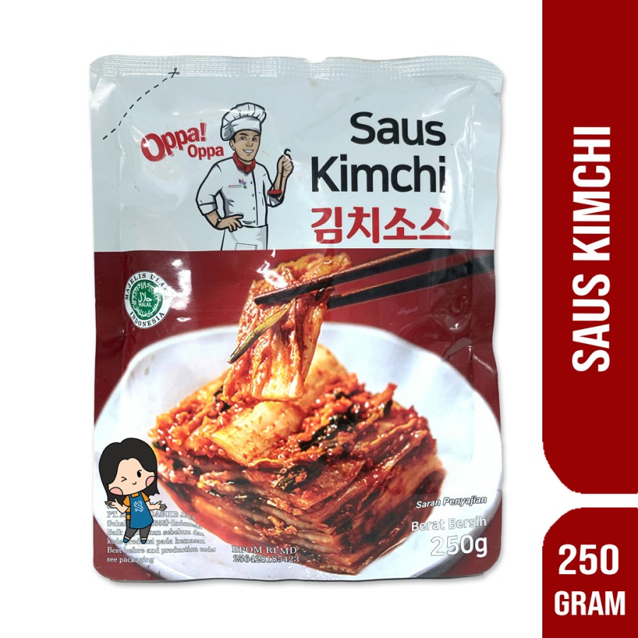 Jual Kimchi Korea Sauce | Saus Kimchi Halal OPPA 250gr | Shopee Indonesia