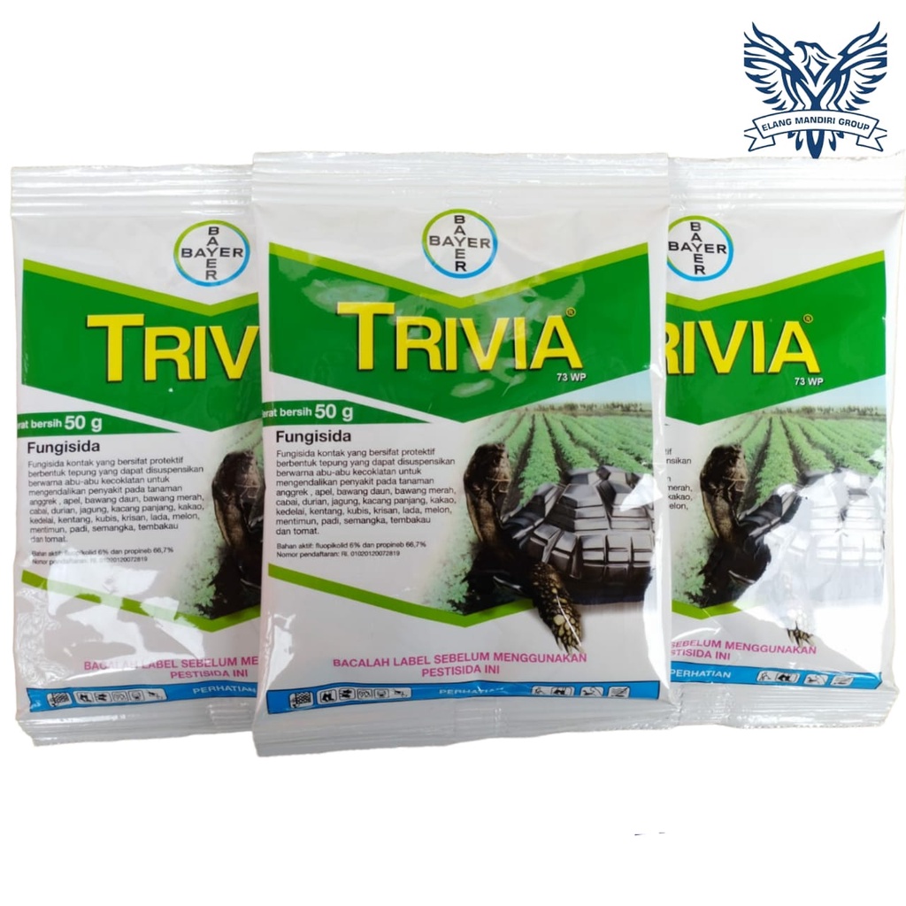 Jual Trivia 73WP 50gr Fungisida Fluopikolid 6%, Propineb 66.7% Mencegah ...