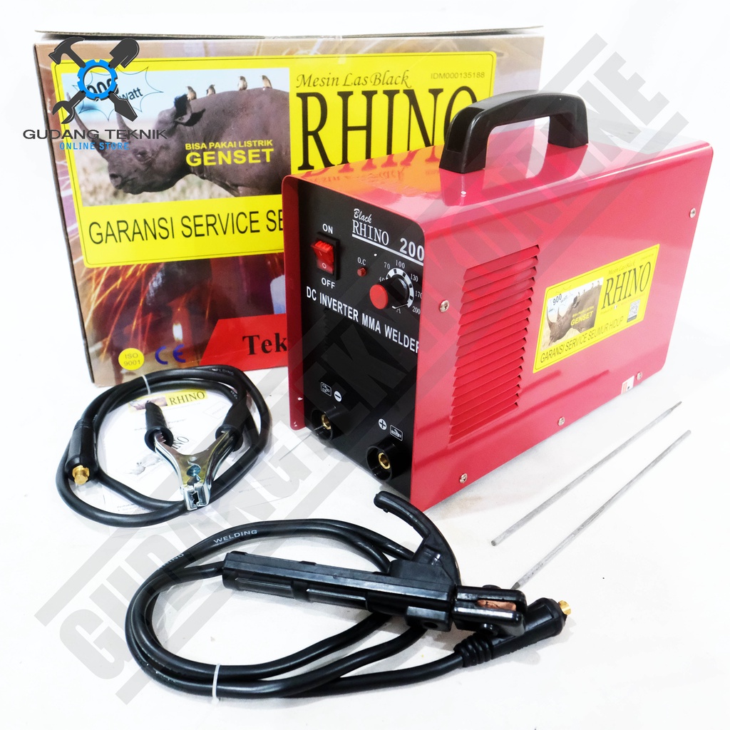 Jual Mesin Las Listrik RHINO MMA 200 / Mesin Trafo Travo Inverter Las ...