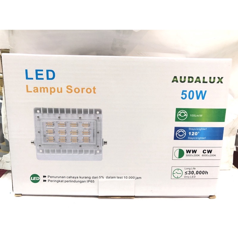 Jual Lampu sorot 50watt Audalux ( warna kuning hijau putih merah pink ...