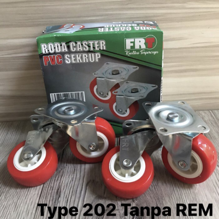 Jual Roda Roda Caster Etalase Frt 1Set 4Pcs Tanpa Rem & Pake Rem ...
