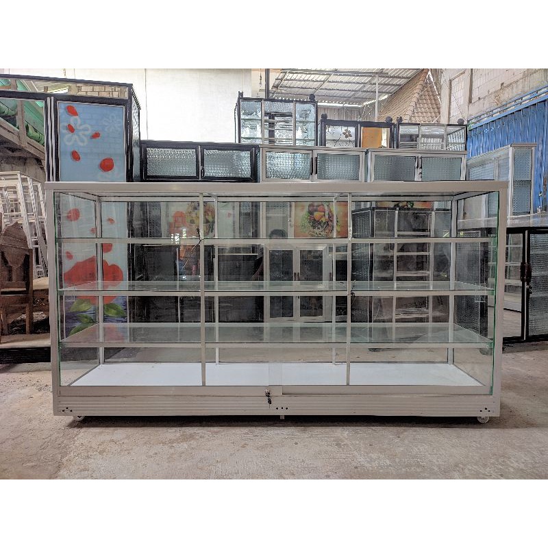 Jual ETALASE 1,5 Meter Kaca Almini Aluminium Alumunium Rak Serbaguna ...