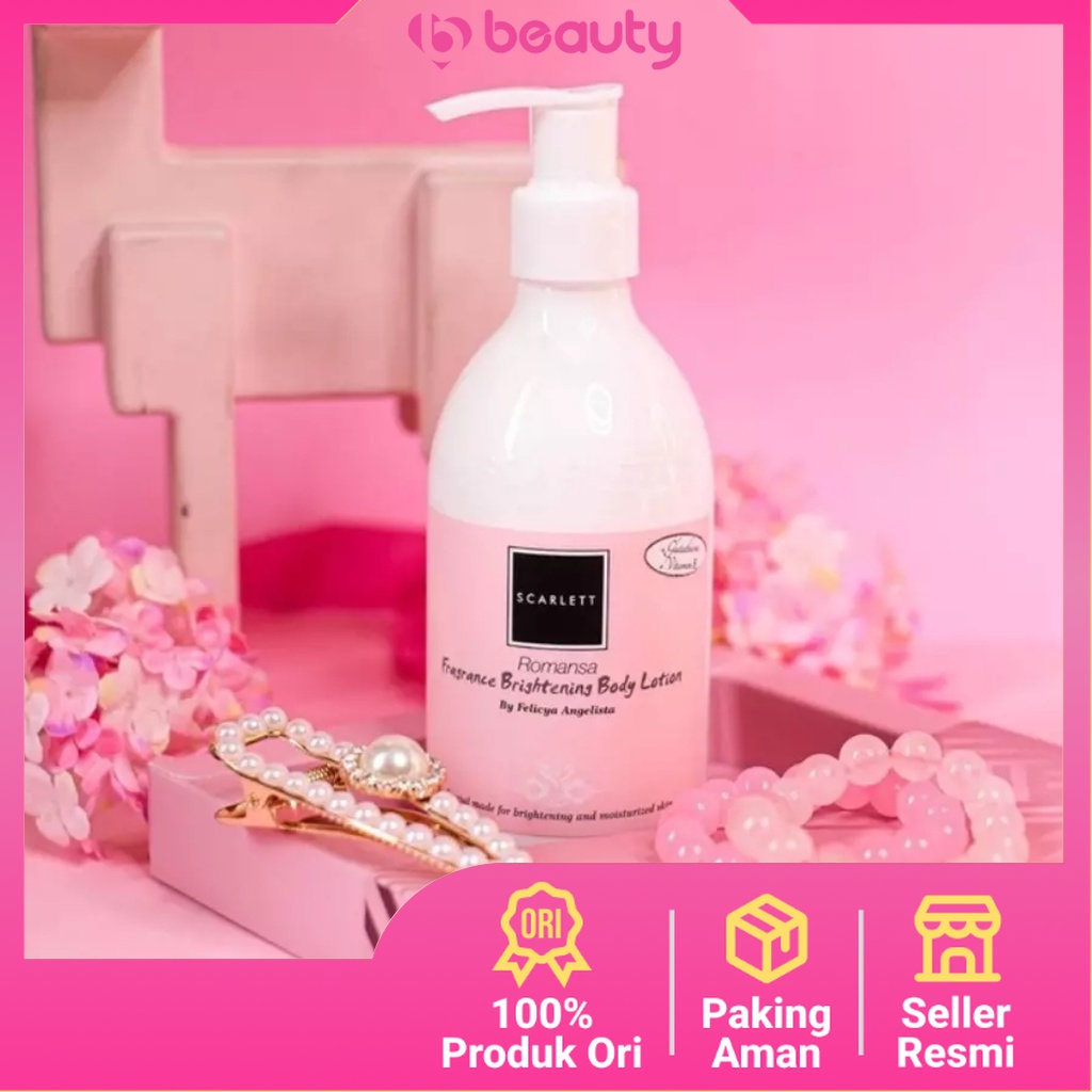 Jual BEAUTY SCARLETT Whitening Body Lotion Romansa / Hand Body Lotion ...