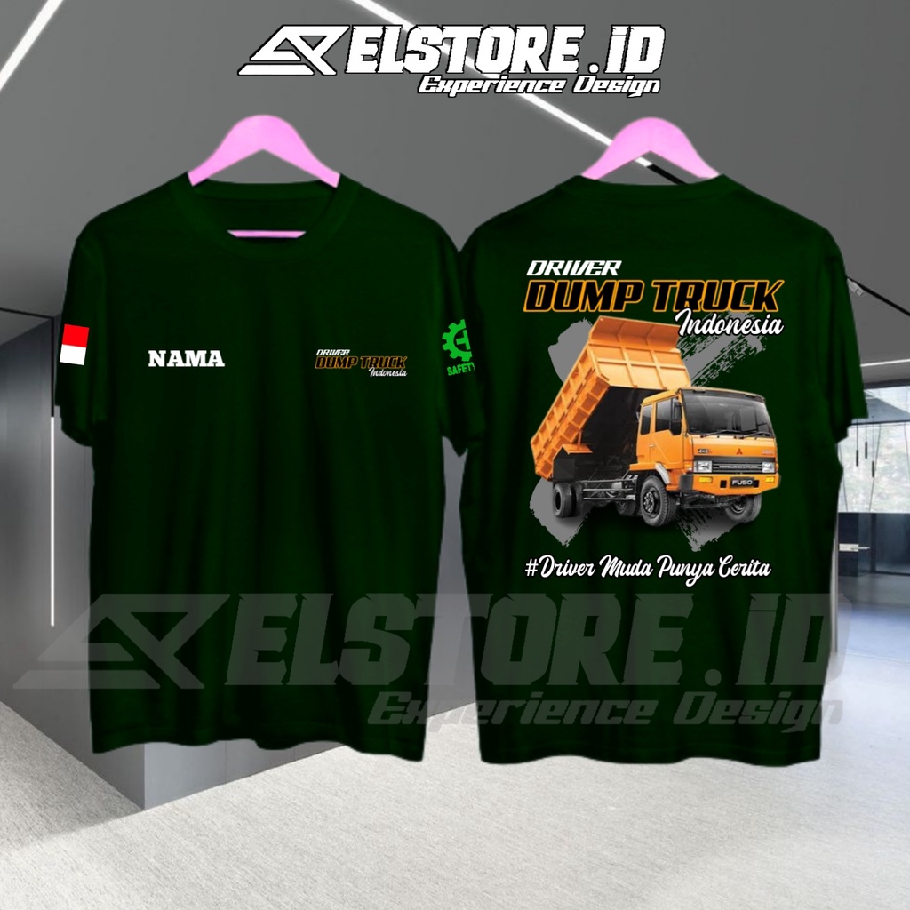 Jual ELSTORE.ID COD kaos pria distro DRIVER DUMPTRUCK, bisa tambah nama sendiri. baju pria ...