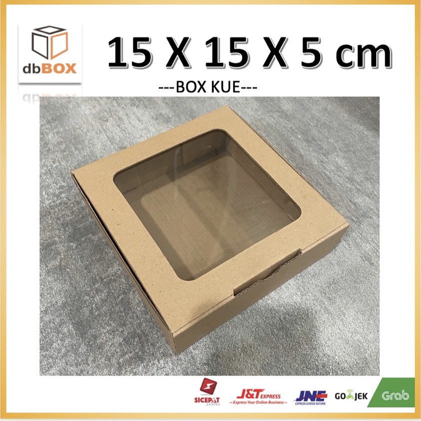 Jual BOX MIKA 15X15X5 cm kardus die cut, untuk kue hampers gift box ...