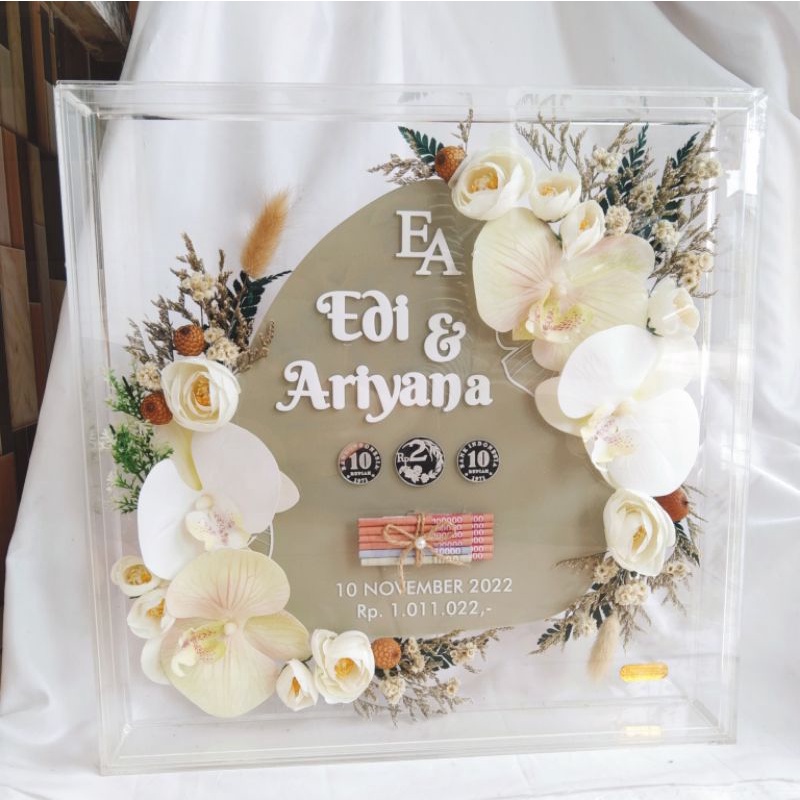 Jual Mahar Pernikahan Akrilik Botanique 30x30 cm | Shopee Indonesia