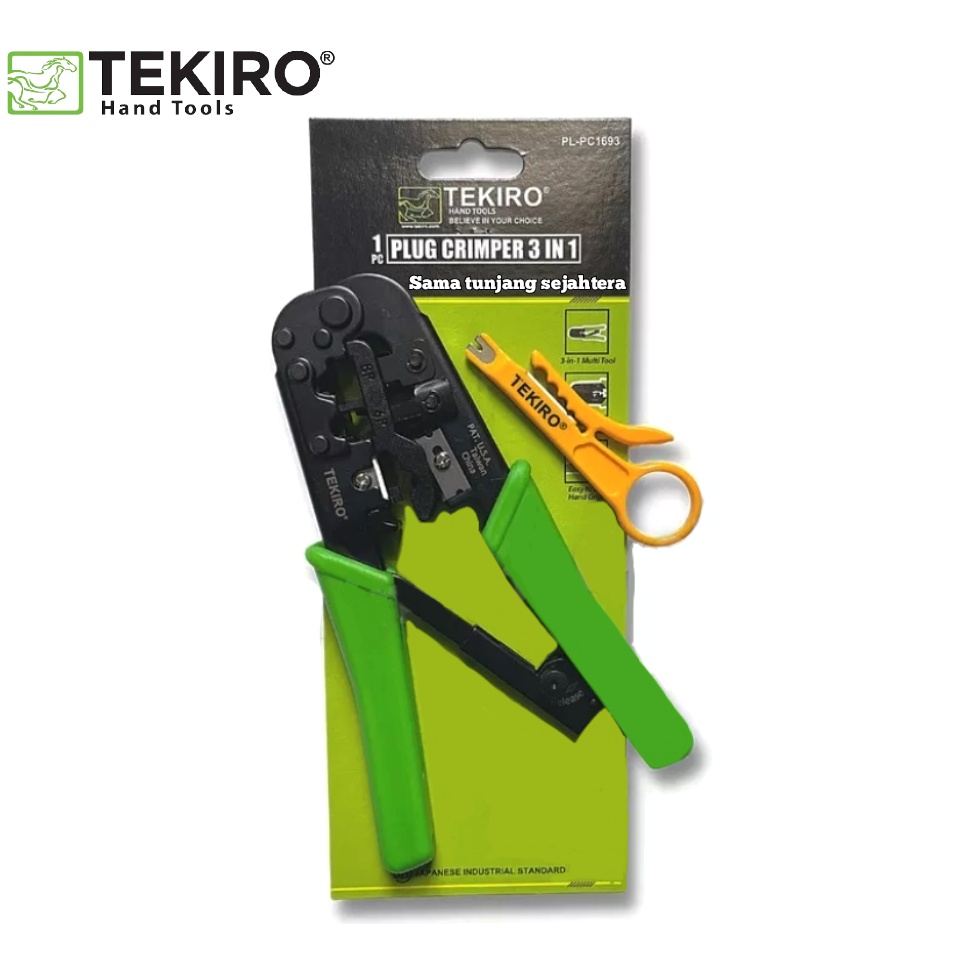 Jual TEKIRO TANG CRIMPING 3 IN 1 RJ 45 (PL-PC1693) | Shopee Indonesia