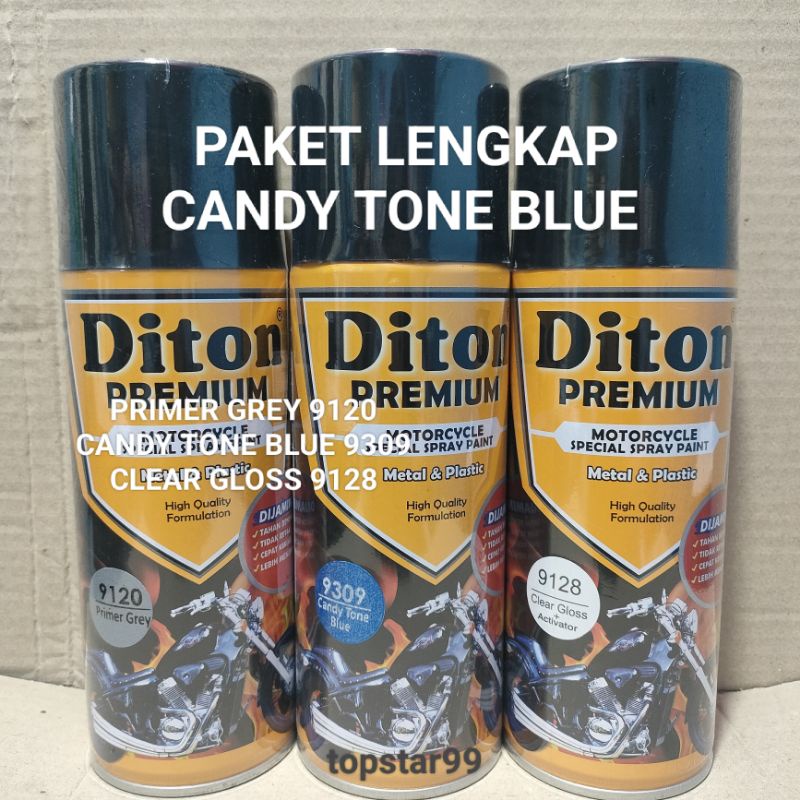 Jual Pilok Cat Diton Premium Paket Lengkap 3 Pcs Candy Blue Candi Tone ...