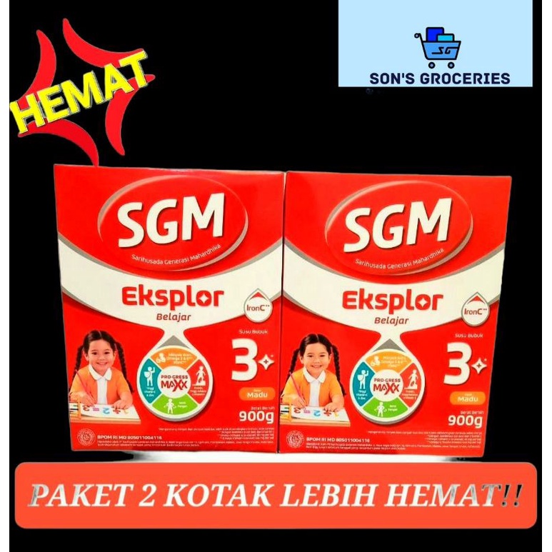Jual SGM Eksplor 3+ plus Rasa Madu (2 KOTAK) | Shopee Indonesia