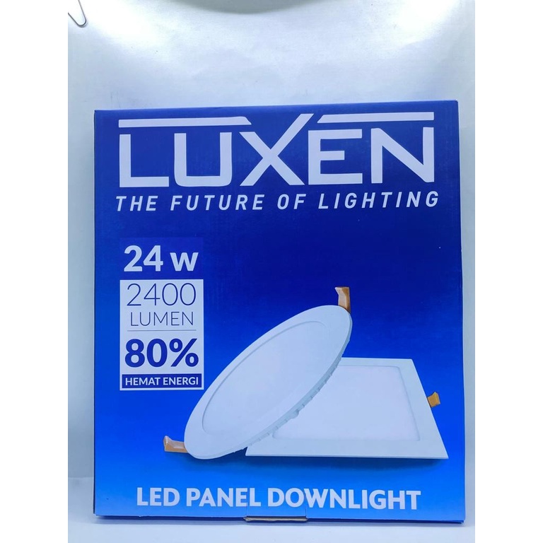 Jual LAMPU DOWNLIGHT LED PANEL LUXEN 24W 24WATT KOTAK IB INBOW TERTANAM ...