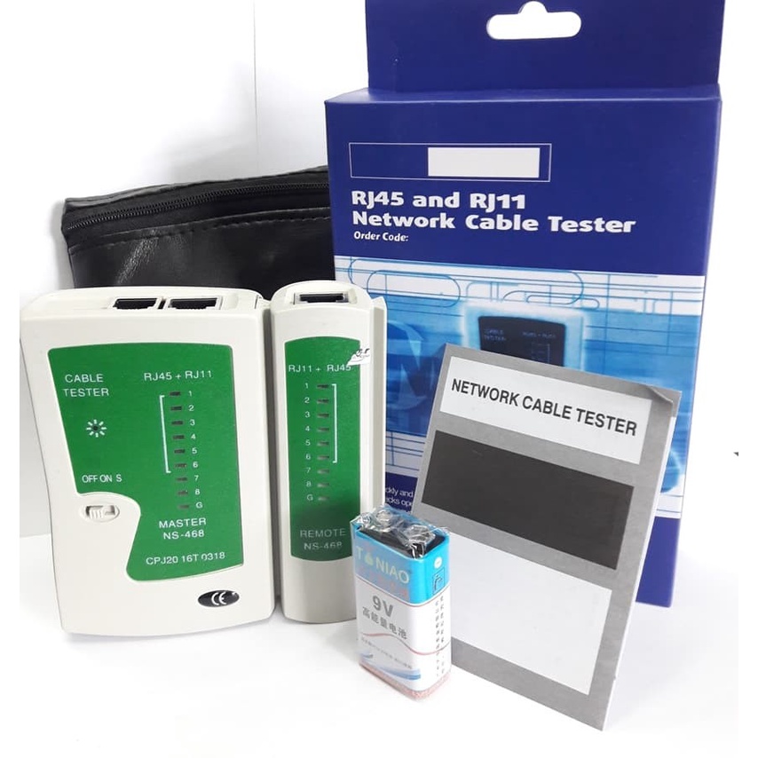 Jual LAN Tester Network Cable Tester RJ45 RJ11 Alat Tes Kualitas ...
