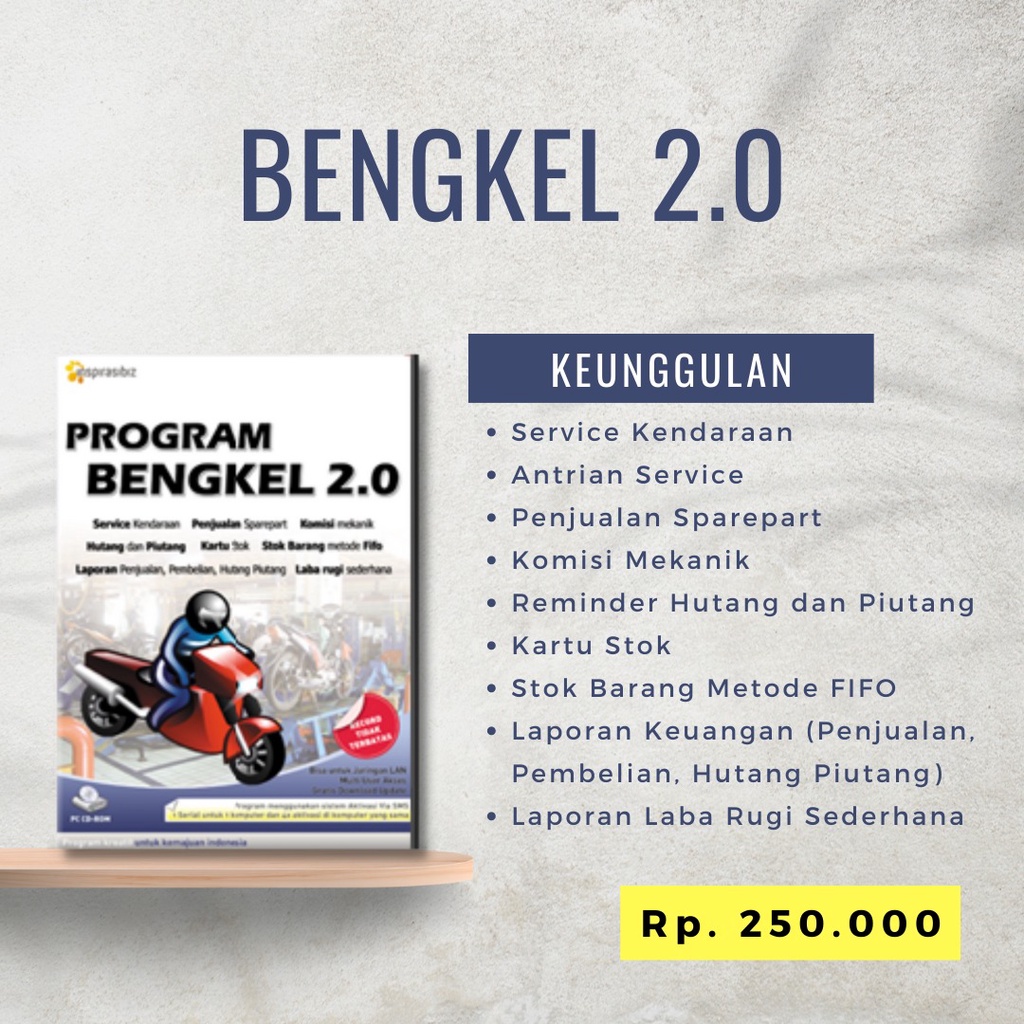 Jual Program Bengkel 2.0 ORIGINAL | Shopee Indonesia