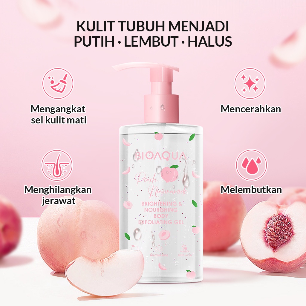 Jual BIOAQUA Body Scrub Badan Niacinamide Brightening & Nourishing Body ...