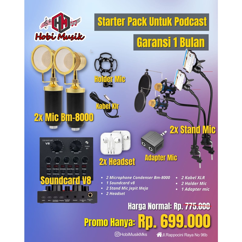 Jual Termurah Paket Untuk Podcast Berdua Lengkap Siap Pakai | Shopee ...