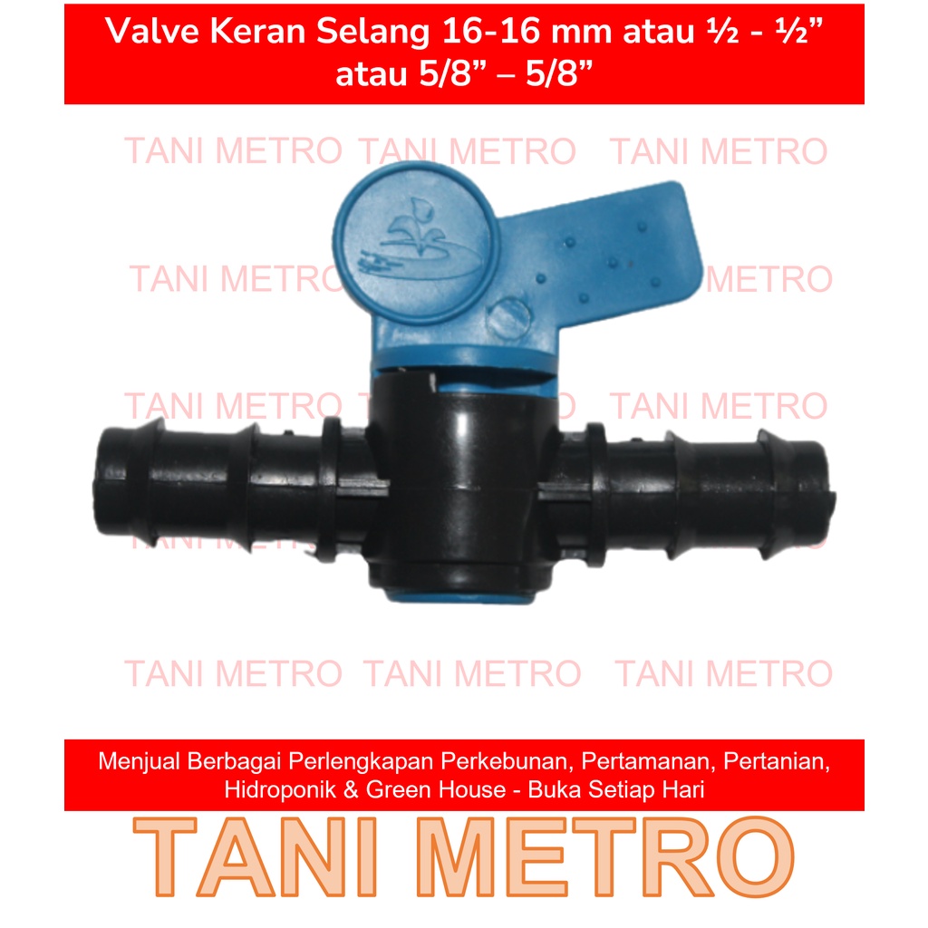 Jual Konektor Valve Keran Stop Kran Selang 16 Ke Selang 16 Mm Shopee