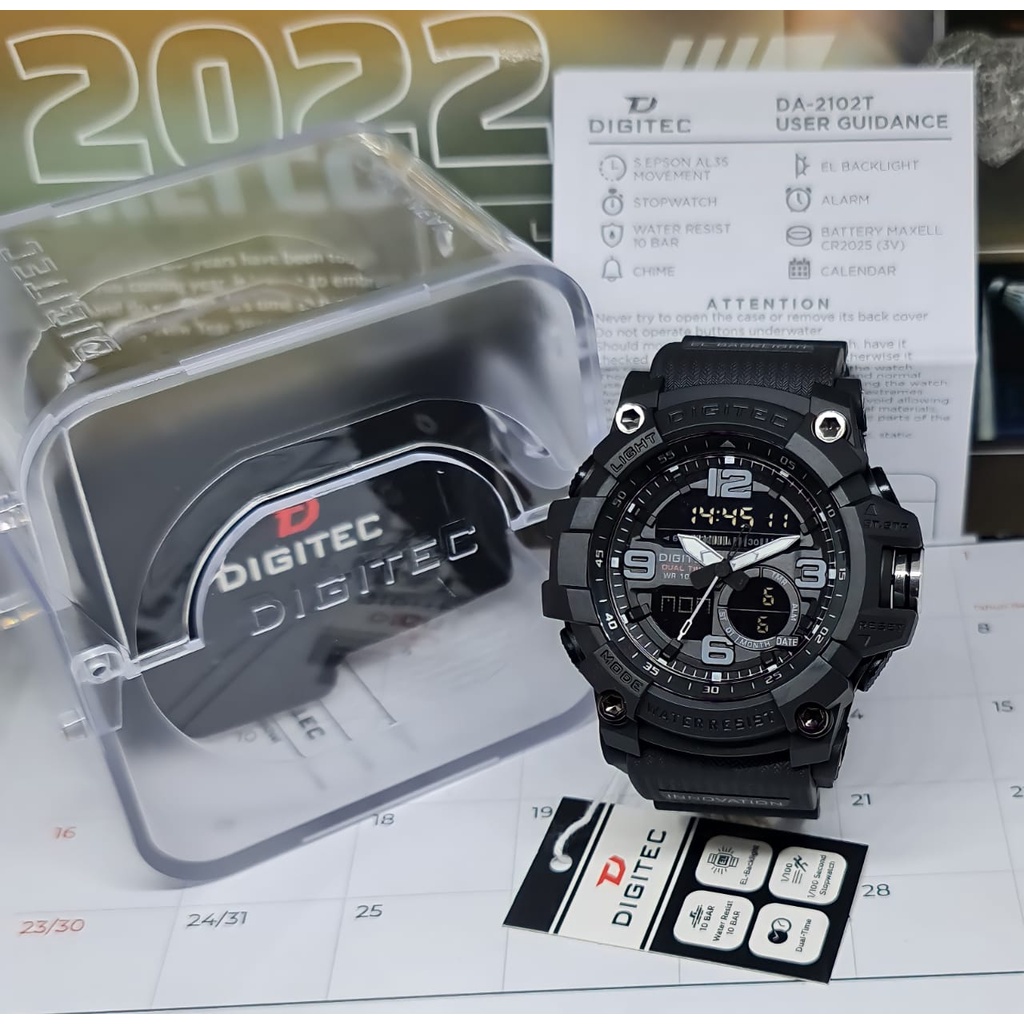 Jual Jam Tangan DIGITEC DA 2102 / DA-2102T / DA 2102T / DG 2102 Digitec ...