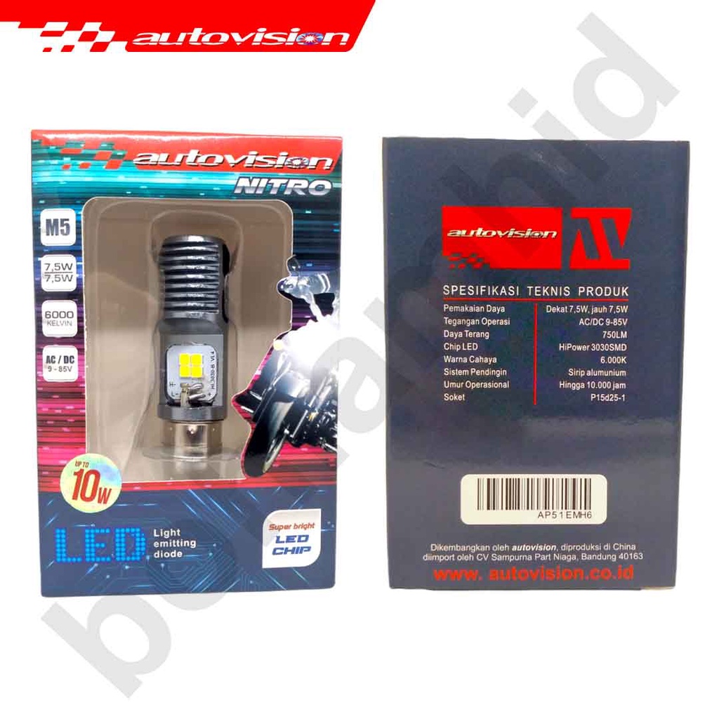 Jual Lampu LED Motor Autovision Nitro JUPITER MX 135 cahaya putih Garansi 6 bulan | Shopee Indonesia