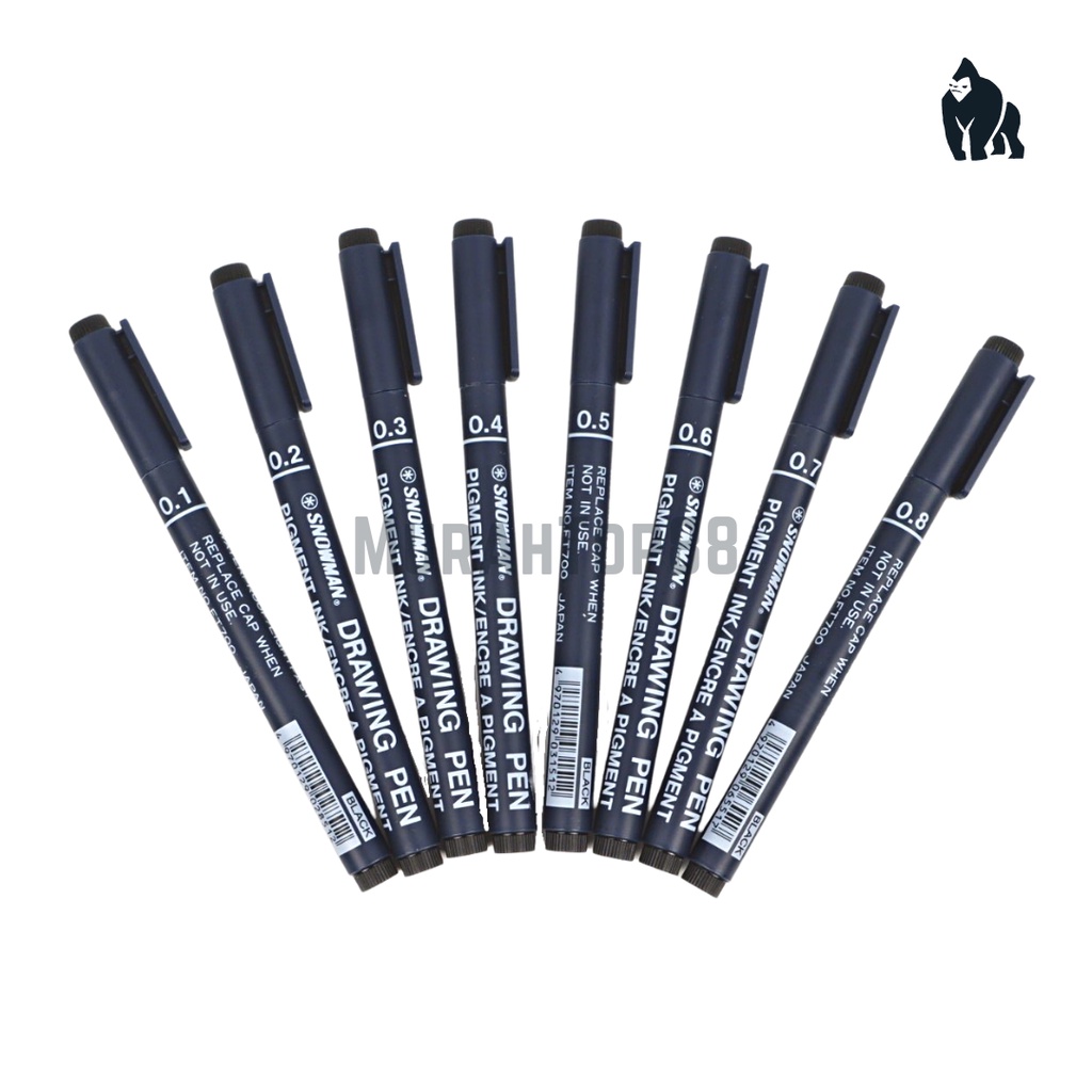 Jual Snowman Drawing Pen FT 700 / Pulpen 0.1 0.2 0.3 0.4 0.5 0.6 0.7 0. ...