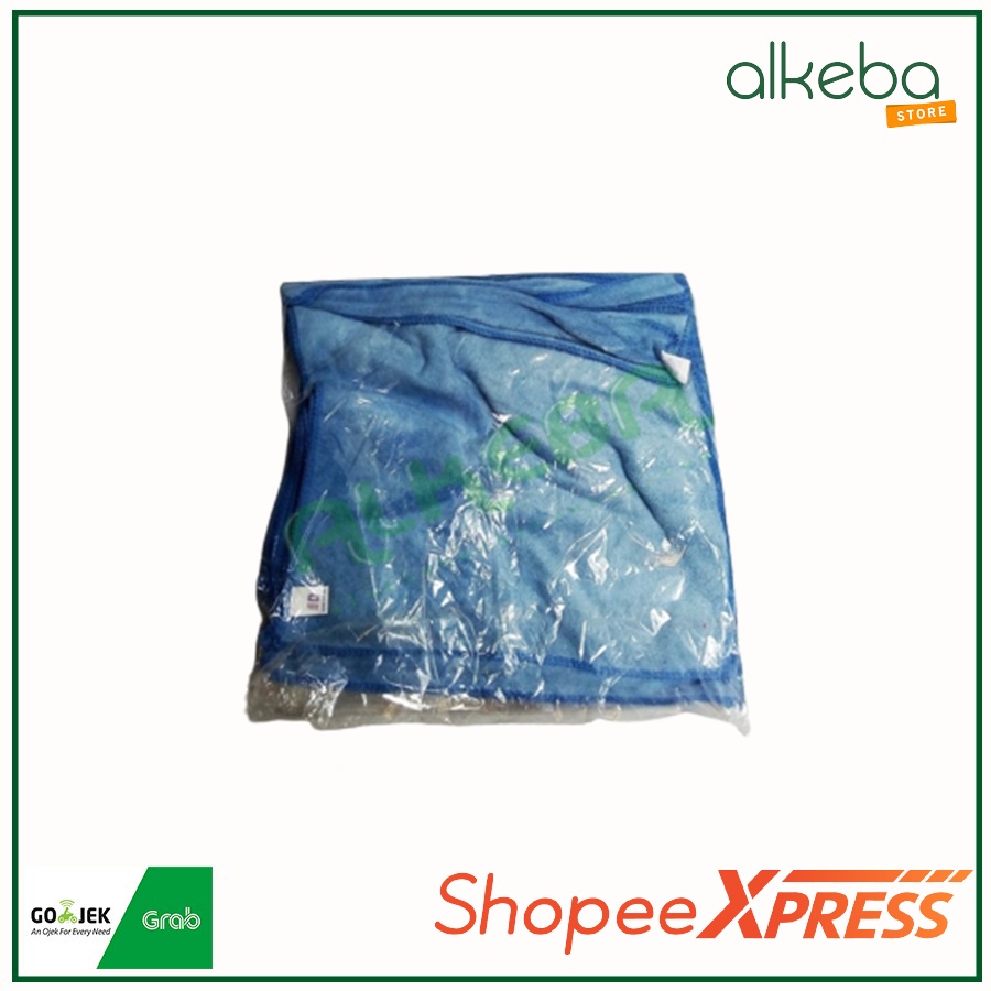 Jual Kain Lap Microfiber Blue Cleantex 30 x 30 cm warna kain lap ...