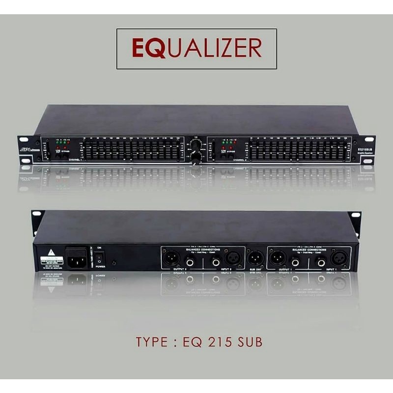 Jual Equalizer SPL Audio EQ 215 SUB ORIGINAL + out put Subwofer | Shopee Indonesia