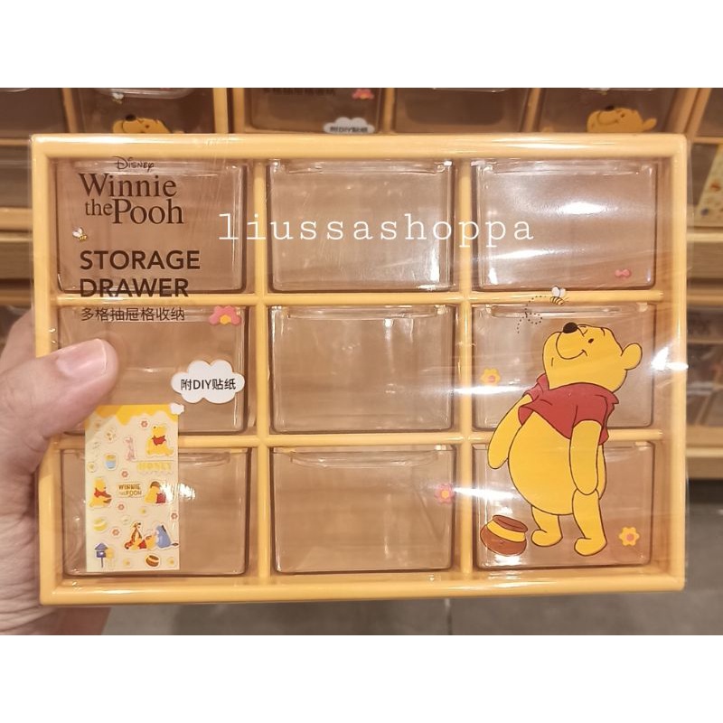 Jual Storage Miniso - Winnie the Pooh Collection 9 Drawer Storage ...