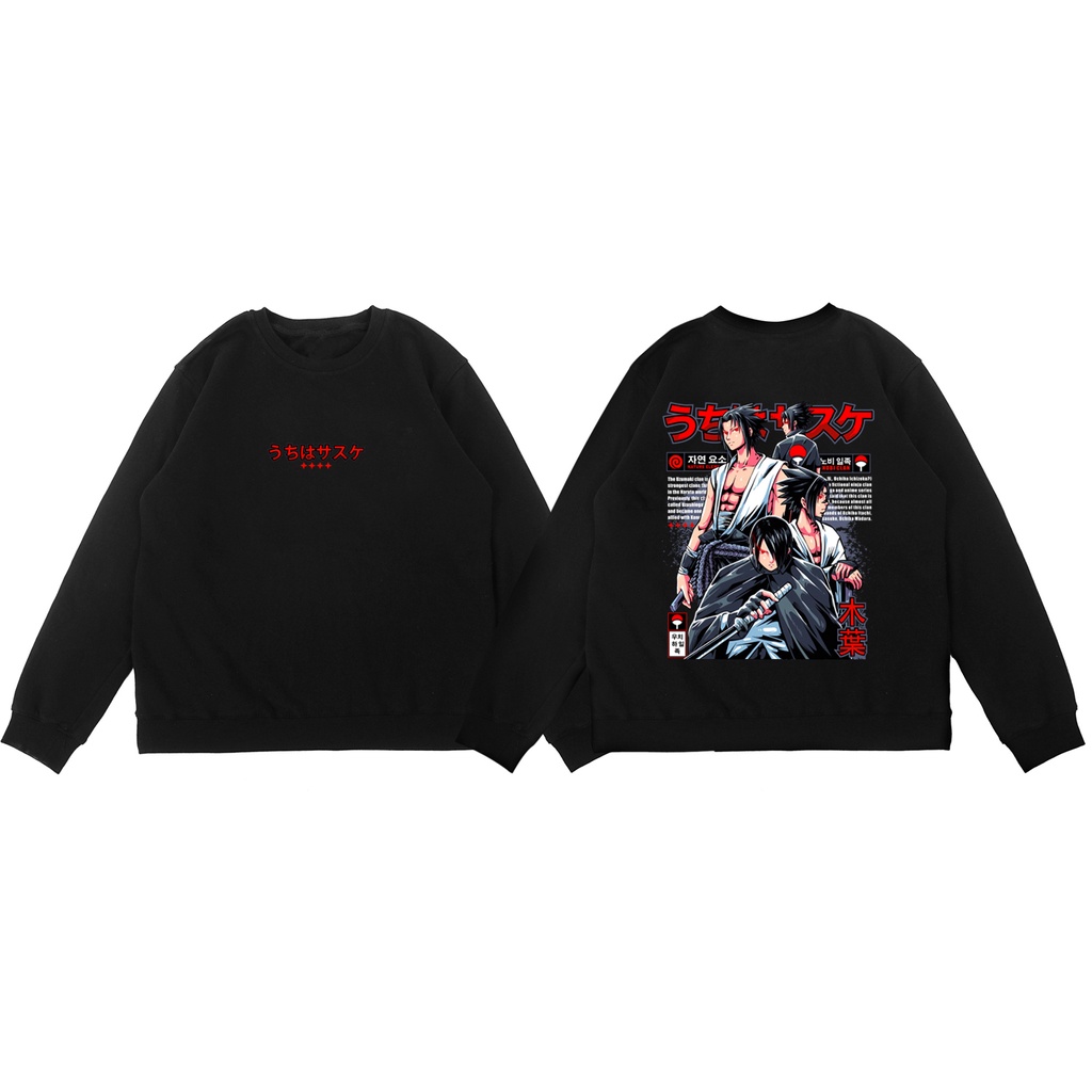 Jual Sweater Crewneck Anime Manga Naruto 7 Team Sasuke Uchiha Madara ...