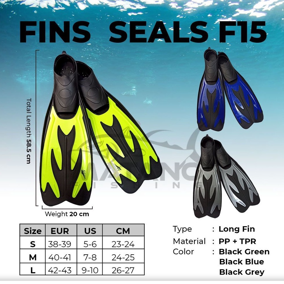 Jual FINS SWIM F15 - KAKI KATAK RENANG | Shopee Indonesia