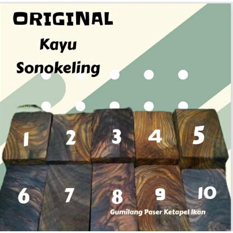 Jual ORIGINAL kayu sonokeling bahan frame lastik ketspel custom ...