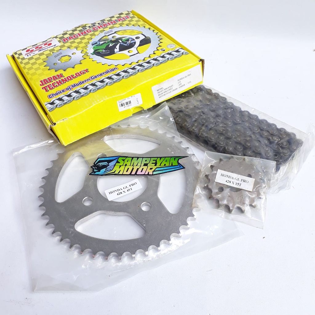 Jual Gir Gear Set Girset SSS Honda GL Pro 428 HSB 112 L | Shopee Indonesia