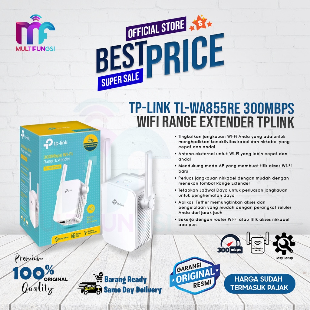 Jual TP-LINK TL-WA855RE 300Mbps WiFi Range Extender TPLINK | Shopee ...