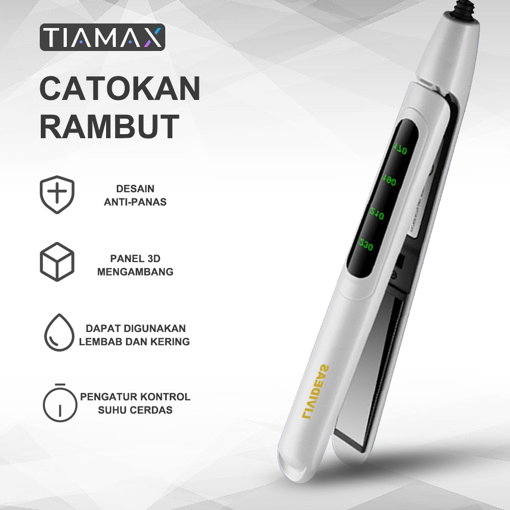 Jual TIAMAX YC-368 Catokan Rambut 2in1 Catok Keriting Lurus Hair ...