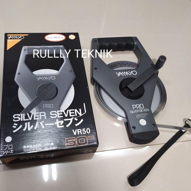 Jual measuring tape YAMAYO SILVER SEVEN 50 meter /meteran gulung VR 50 ...