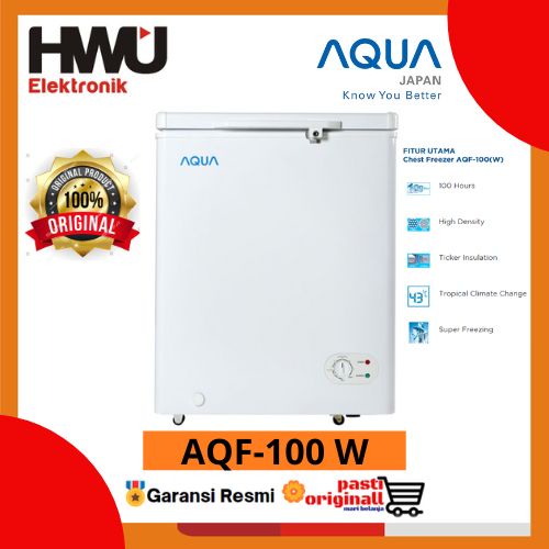 Jual AQUA AQF100W FREEZER BOX CHEST FREEZER 100L AQF-100W | Shopee ...