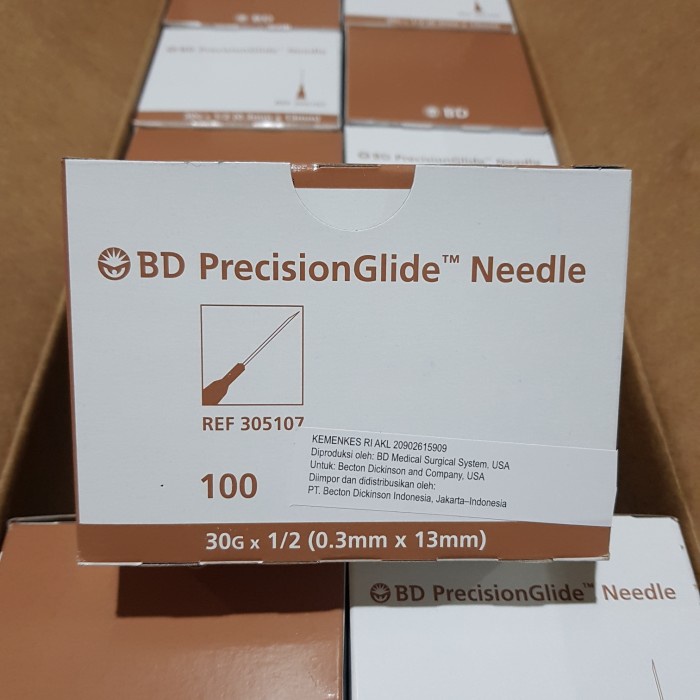 Jual Needle 30 BD / Jarum 30 BD / Needle 30 G / Jarum 30G | Shopee ...