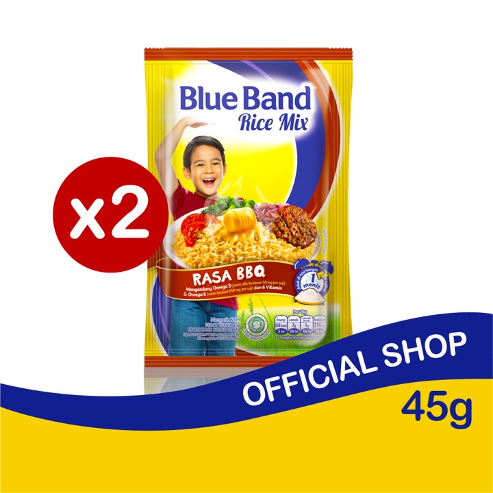 Jual Blue Band Rice Mix BBQ Bumbu Nasi (2 x 45 gr) | Shopee Indonesia