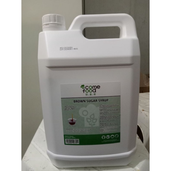 Jual Syrup brown sugar kemasan 5 kg buat Boba brown sugar merk come ...