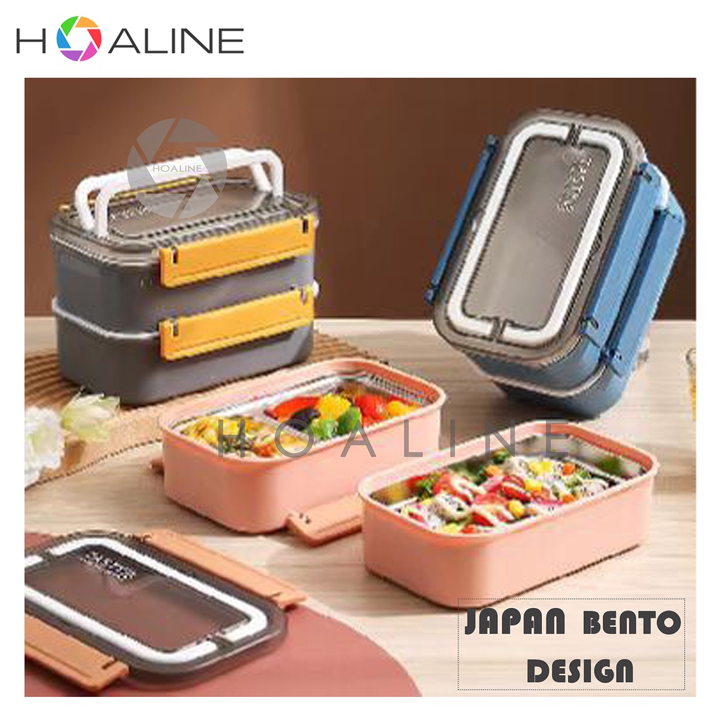 Jual Bento lunchbox stackable stainless steel 304/ rantang kotak bekal ...