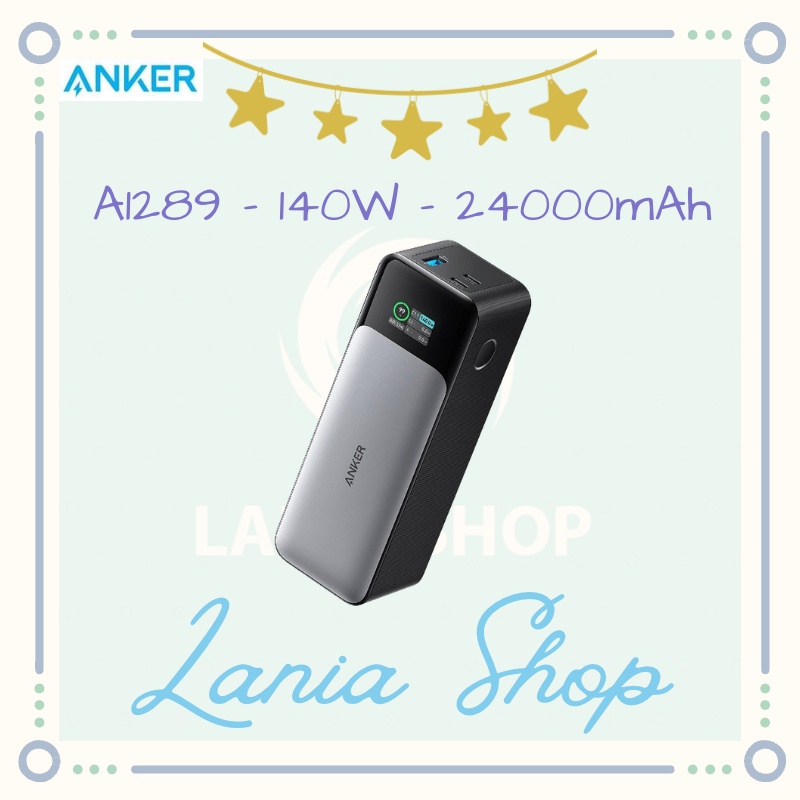 Jual ANKER A1289 - 737 Power Bank GaNPrime PowerCore 140W - 24000mAh | Shopee Indonesia