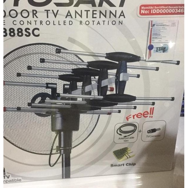 Jual Antena TV Luar Remote Control Antena Outdoor Toyosaki TYS 888 SC ...