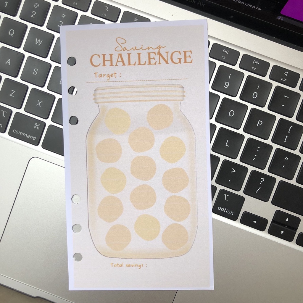 Jual SET KERTAS CHALLENGE MENABUNG A6 (WARNA) | Shopee Indonesia