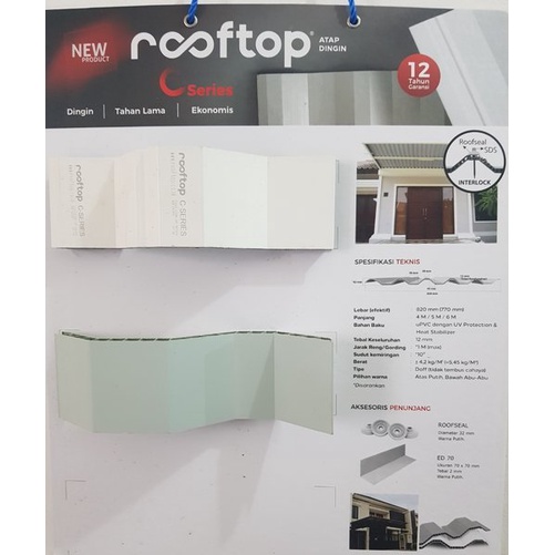 Jual Atap U PVC Rooftop C Series per meter pengiriman Tangerang dan ...