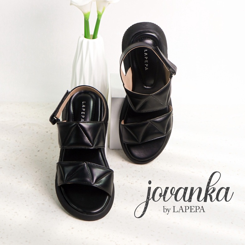 Jual LAPEPA STORE - Sepatu Sandal Wanita Wedges JOVANKA All Colors ...